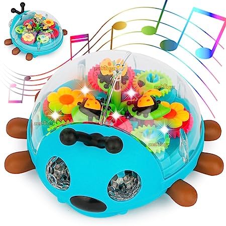 Buy Gear Toys Kids Transparent Ladybug Walking Musical Sound Toy with ...