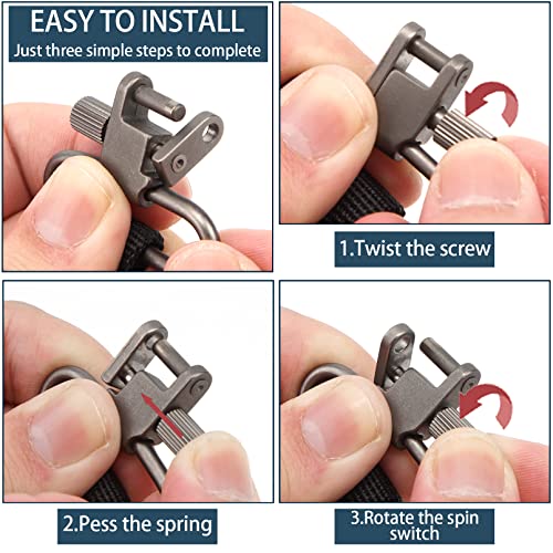 Snapklik.com : Metal Sling Swivel Mount 1.5 Inch Two-Point Sling ...