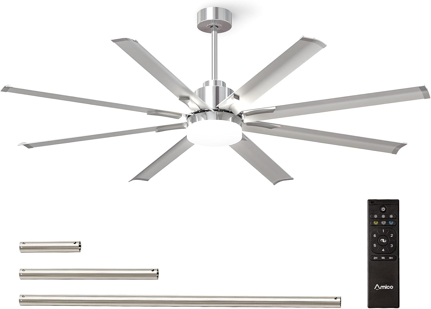 Amazon.com: Amico 84 Inch Ceiling Fan with Light, Industrial Large ...