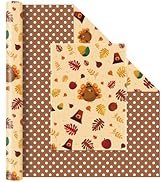Amazon.com: WERNNSAI Turkey Forest Wrapping Paper Roll - 1 Roll 17” x ...