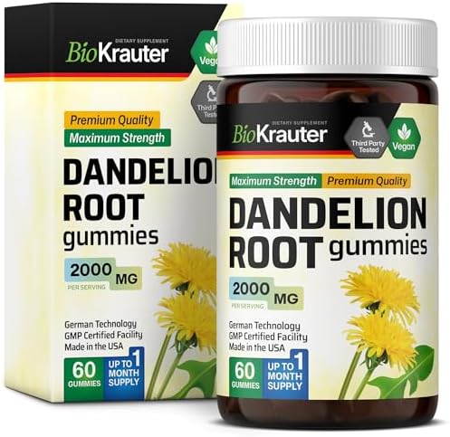 Amazon.com: HERBAMAMA Dandelion Root Gummies - 2000mg Dandelion Herb ...