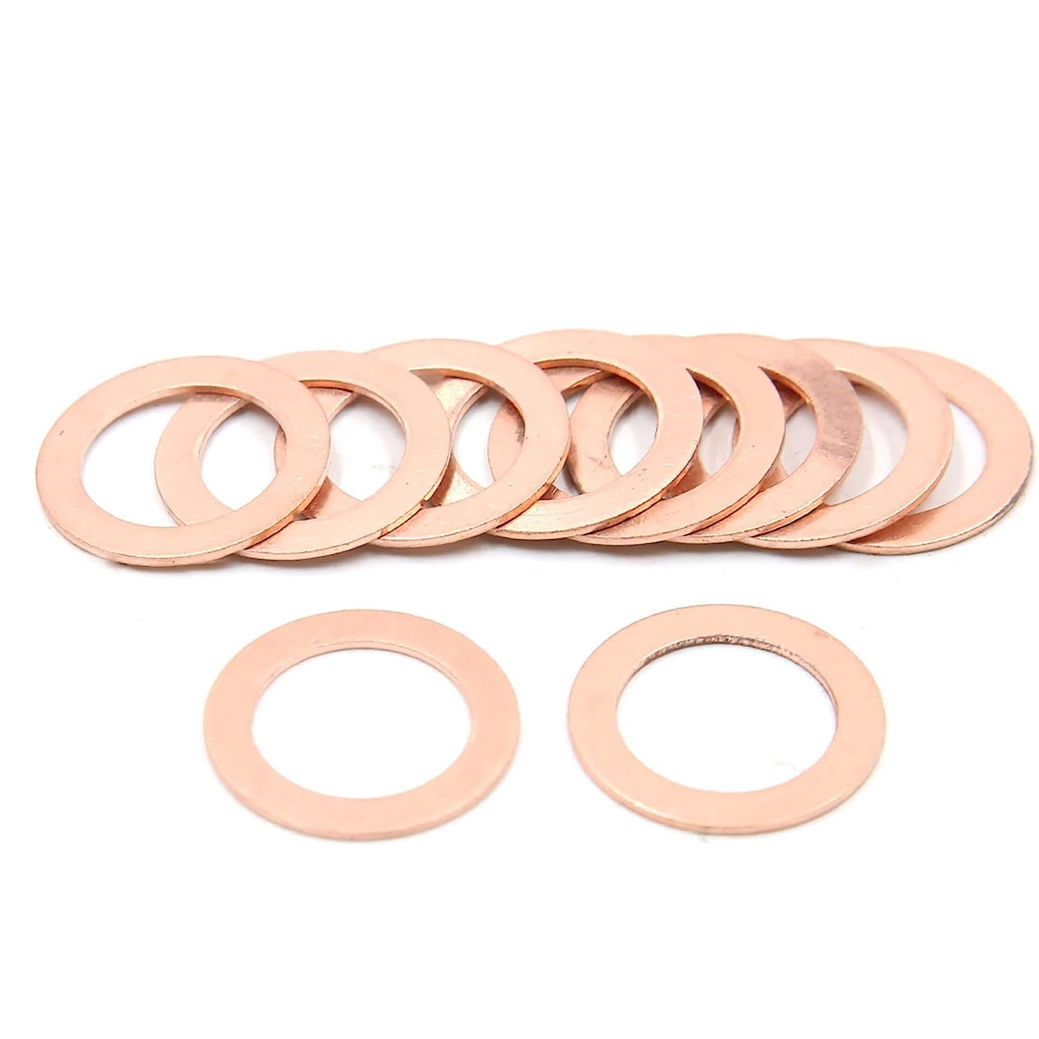M18 Copper Washers Flat Ring Sump Plug Oil Seal Gasket Sealing Fitting ...