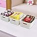 Amazon.com: NICESH 6-Pack White Plastic Small Storage Baskets, 10" x 7. ...