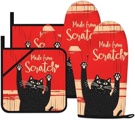 Amazon.com: Made from Scratch,Funny Oven Mitts and Pot Holders,Silicone ...