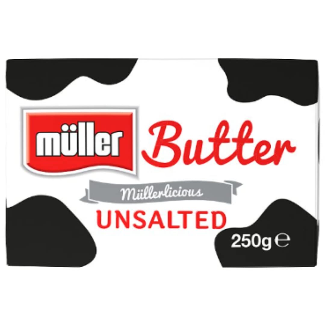 Müller Wiseman Dairies Unsalted Butter 250g x 20 : Amazon.co.uk: Sports ...