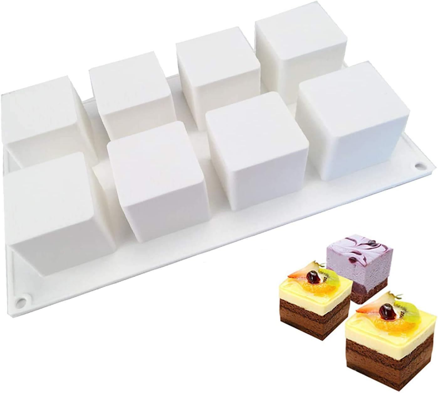 Amazon.com: Silicone Molds Baking for Mousse Cake, 3D Baking Molds ...