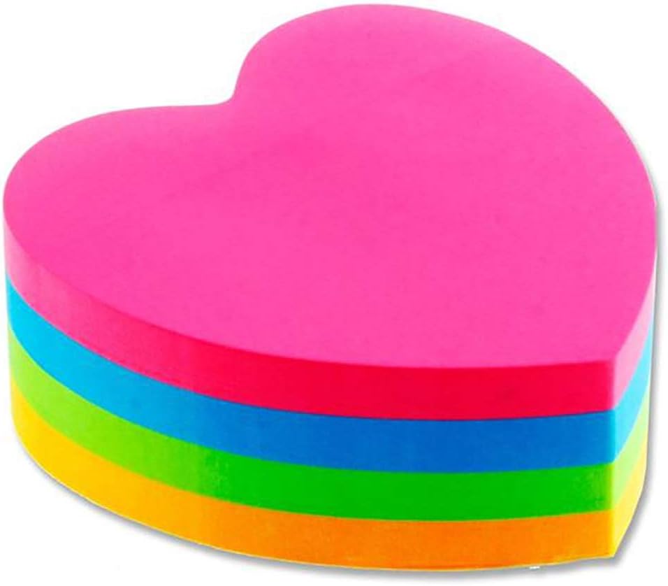 Amazon.com : Premier Stationery 'Stik-ie' Heart Shaped Sticky Notes ...