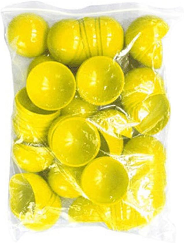 Toyvian Yellow Hollow Balls, 50pcs 40mm Raffle Drawing Balls Bingo ...