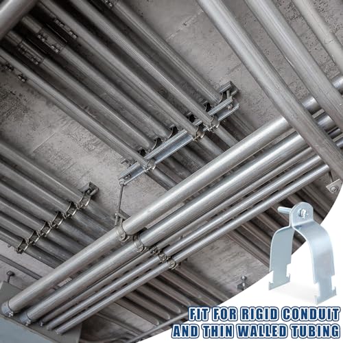 Snapklik.com : Landhoow 50 Pcs EMT Pipe Universal Strut Clamps Strut ...