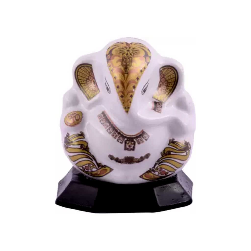 Buy Yogic Mantra Ganpati Idol for Car Dashboard 2 in 1 (Front Back Same ...