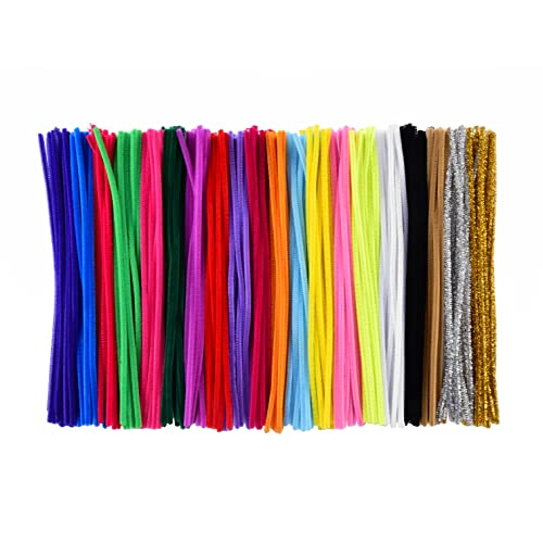 ewtshop DIY Pipe Cleaner Set, Assorted Colours, Bending Plush for ...