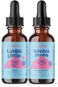 Amazon.com: JoySpring Speech Delay Supplement for Kids and Genius Drops ...