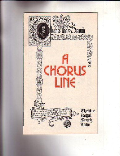 A Chorus Line- London Programme 1977- Theatre Royal Drury Lane: Michael ...