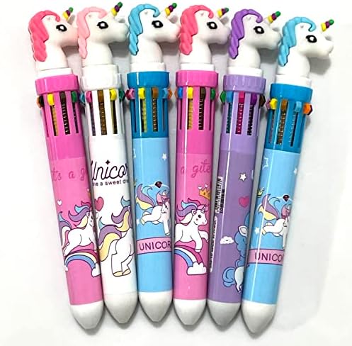 Amazon.com : sencoo 6 pack 10-in-1 Multicolor Ballpoint Pen 10 Colors ...