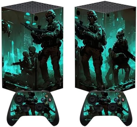 Amazon.com: PlayVital Fearlessness Custom Vinyl Skins for Xbox Core ...