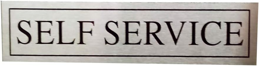Self Service Sign Board - 8X10 Inch : Amazon.in: Office Products