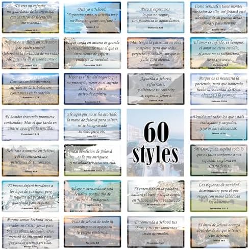 Amazon.com : 1step2dream Spanish Prayer Cards Inspirational Christian ...