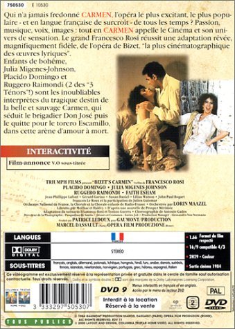 Amazon.com: Carmen : Julia Migenes, Plácido Domingo, Ruggero Raimondi ...