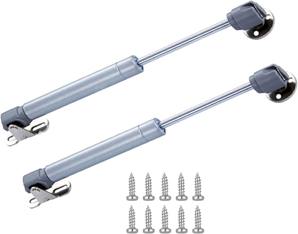 30N/7 lb Gas Shock Cabinet Door Hinge - 6" Length, Soft Close Support ...