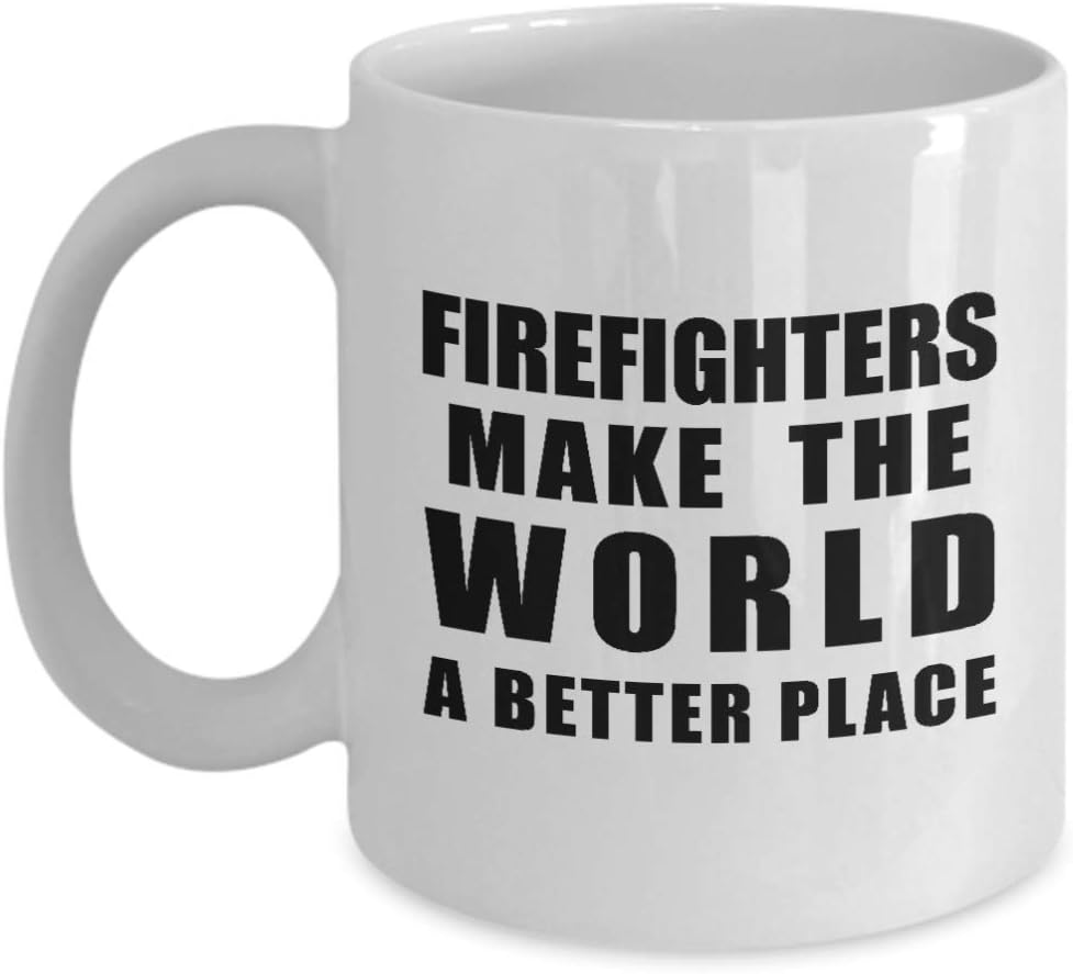 Amazon.com: Gifts for Firefighter Coffee Mug Tea Cup Fireman Thin Red ...
