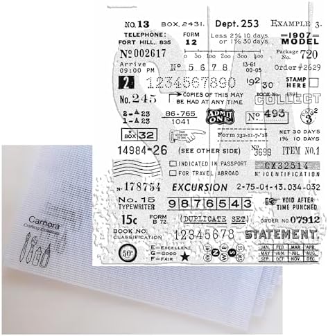 Amazon.com: Tim Holtz Field Notes Cling Stamp Set and Tim Holtz idea ...