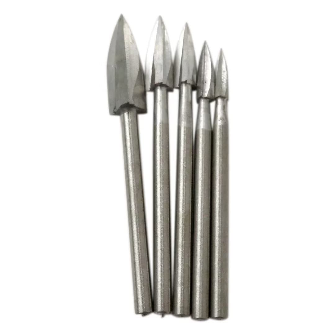 Amazon.com: Set of 5 Three Blades Wood Carving Knive Burrs for ...