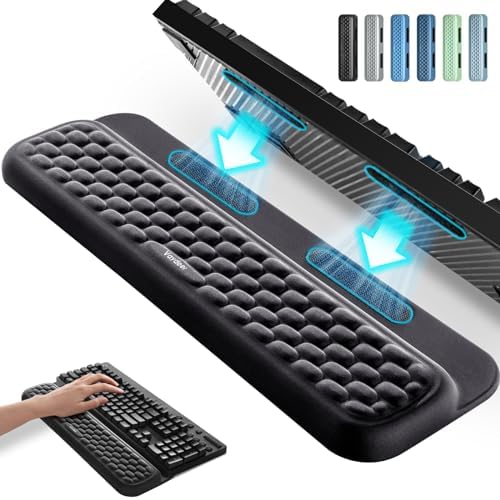 Amazon.com: Computer Keyboard Stand with Wrist Rest, Ergonomic Tilted ...