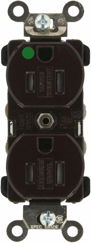 Amazon.com: Leviton 8200-SG 15-Amp, 125 Volt, Extra Heavy Duty Hospital ...