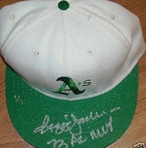 Reggie Jackson signed auto Oakland A's authentic cap hat inscribed 73 ...