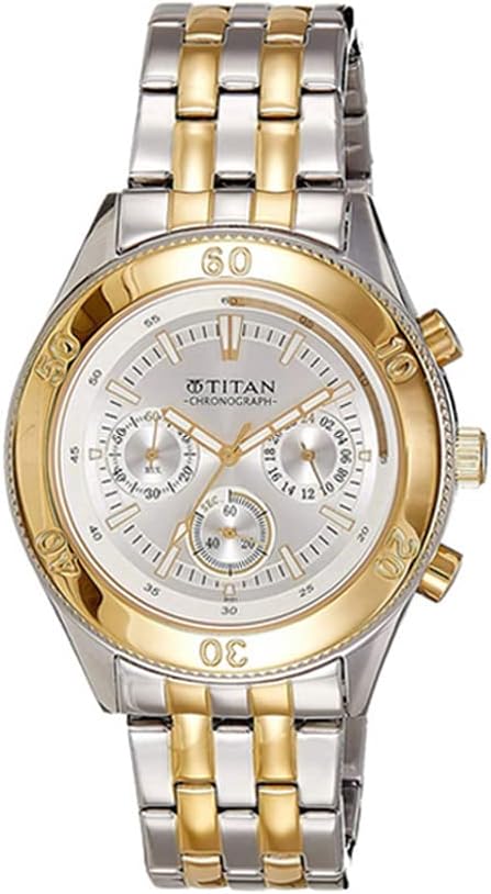 Titan Men Metal Anthracite Dial Analog Watch -Nr1734Bm01, Band Color ...