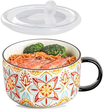 Amazon.com | Chubacoo Extra Large Ramen Bowl: Ceramic Microwave Safe ...