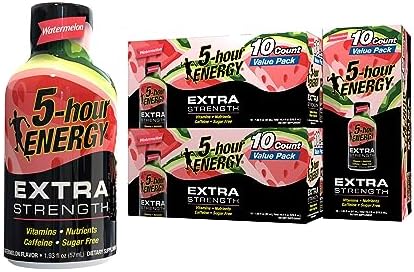 Amazon.com : 5-hour ENERGY Shot, Extra Strength Berry, 1.93 Oz, 12 ...