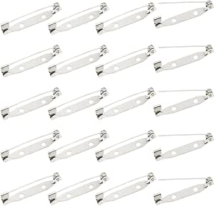 Amazon.com: Yosawa 100 Pcs Brooch Pins，Bar Pins Backs Safety Clasp ...