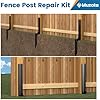 Amazon.com : Muzata 1Pack Fence Post Repair Kit Post Stakes Heavy Duty ...