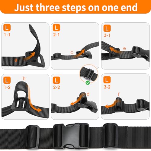 Snapklik.com : BEYOURD 2 Heavy-Duty Buckle & Straps Set: 6-Pack Side ...