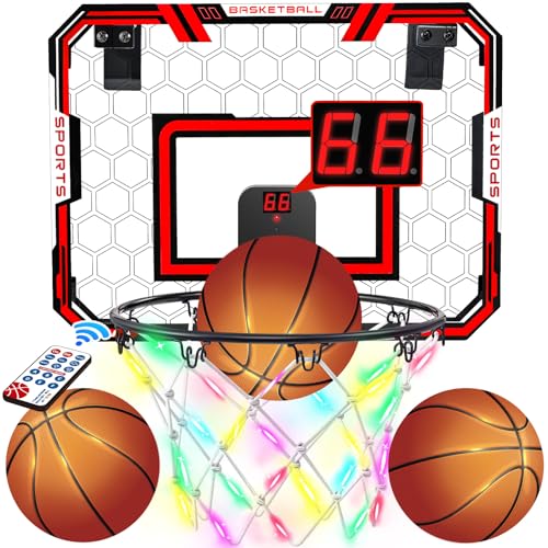 SINOMARS Indoor Mini Basketball Hoop for Kids, Over The Door - Want It All