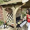 Party Arbour and Barbeque Shelter Pressure Treated Fire Retardant ...