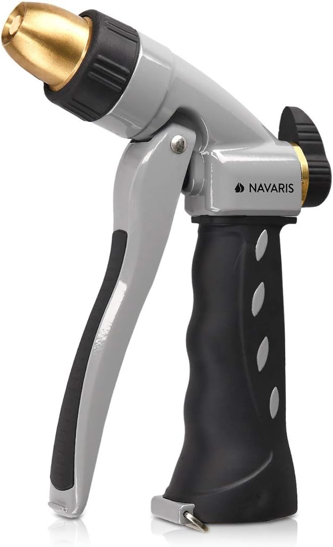 Amazon.com: Navaris Garden Hose Nozzle Spray - High Pressure Metal ...