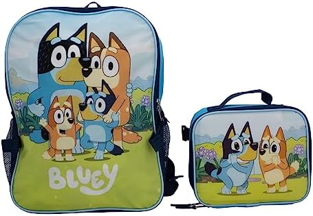 Amazon.com | Bluey Kids 16 Inch School Backpack (One Size, Blue) | Kids ...