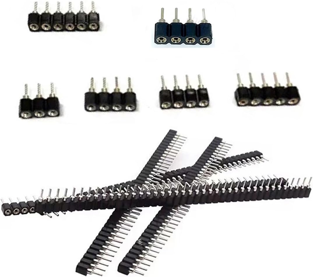 Amazon.com: Rustark 147Pcs 2.54mm Double & Single Row Female Pin ...