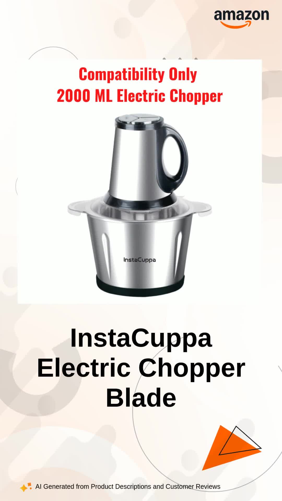 Watch InstaCuppa Electric Chopper Blade on Amazon Live