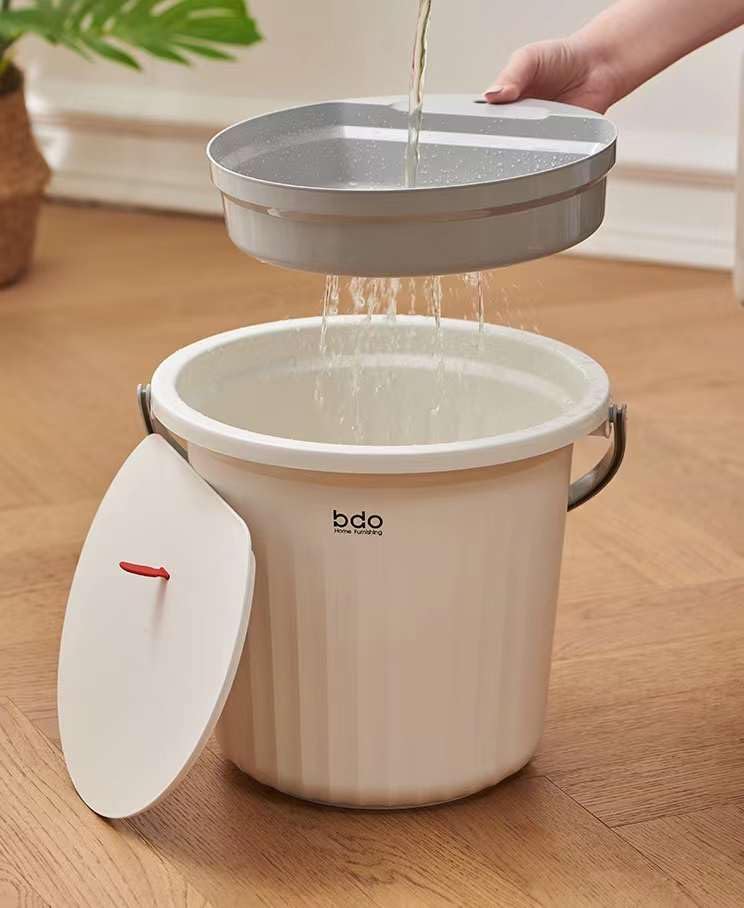 ULTREOS Tea Dregs Drainage Bucket Office Tea Ceremony Bucket Plastic ...