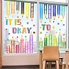 Amazon.com: Inspirational Pencil Window Decals Colorful Double-Sided ...