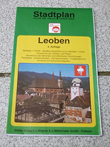 Stadtplan Leoben =: Plan de ville = Town map (German Edition): Städte ...