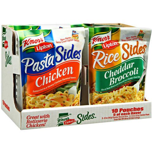 Amazon.com : Knorr Lipton Sides Variety Pack - 10 pouches : Fettuccini ...