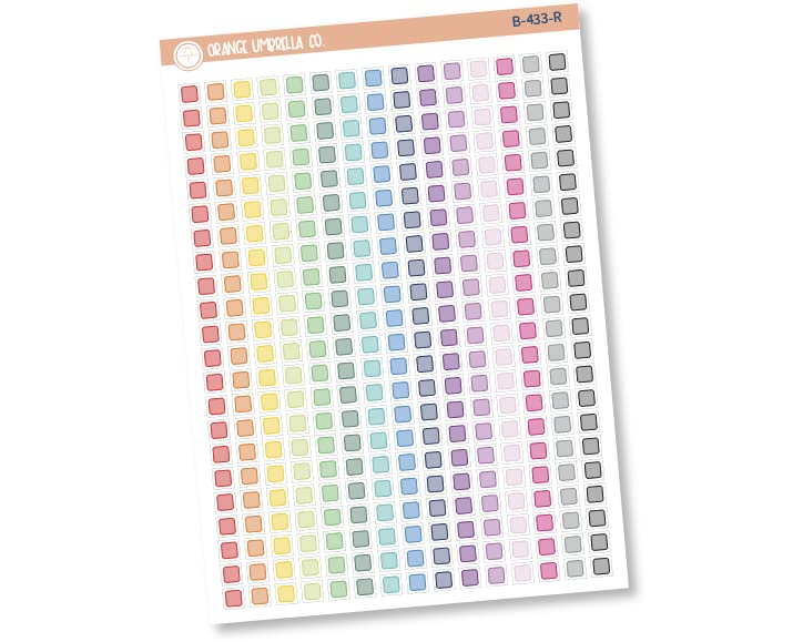 Amazon.com: Single Individual Checkbox Planner Stickers, Square Check ...