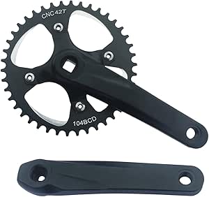 Amazon.com: LHHL Bikes Square Taper Crankset 64/104BCD 30/32T/34T/36T ...