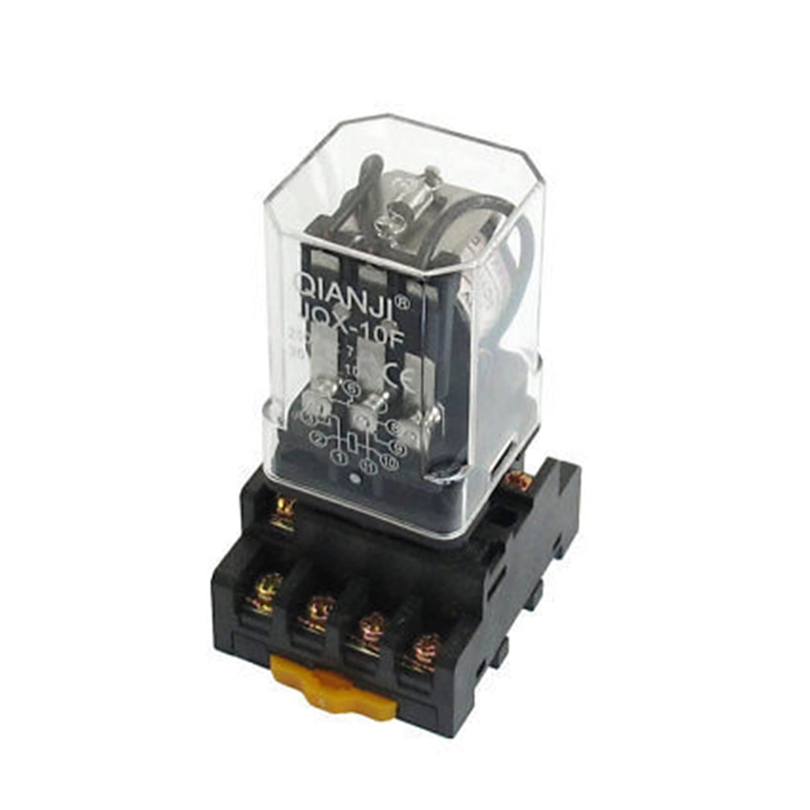 Buy DC 12V Coil General Purpose Relay, 11 Pin 3PDT 7.5A 250VAC 10A ...