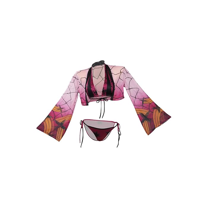 Buy Gonriya Demon Slayer Swimsuit for Women, Tanjiro Rengoku Tengen ...