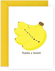 Amazon.com : CENTRAL 23 Funny Thank You Card - Thanks A Bunch Banana ...